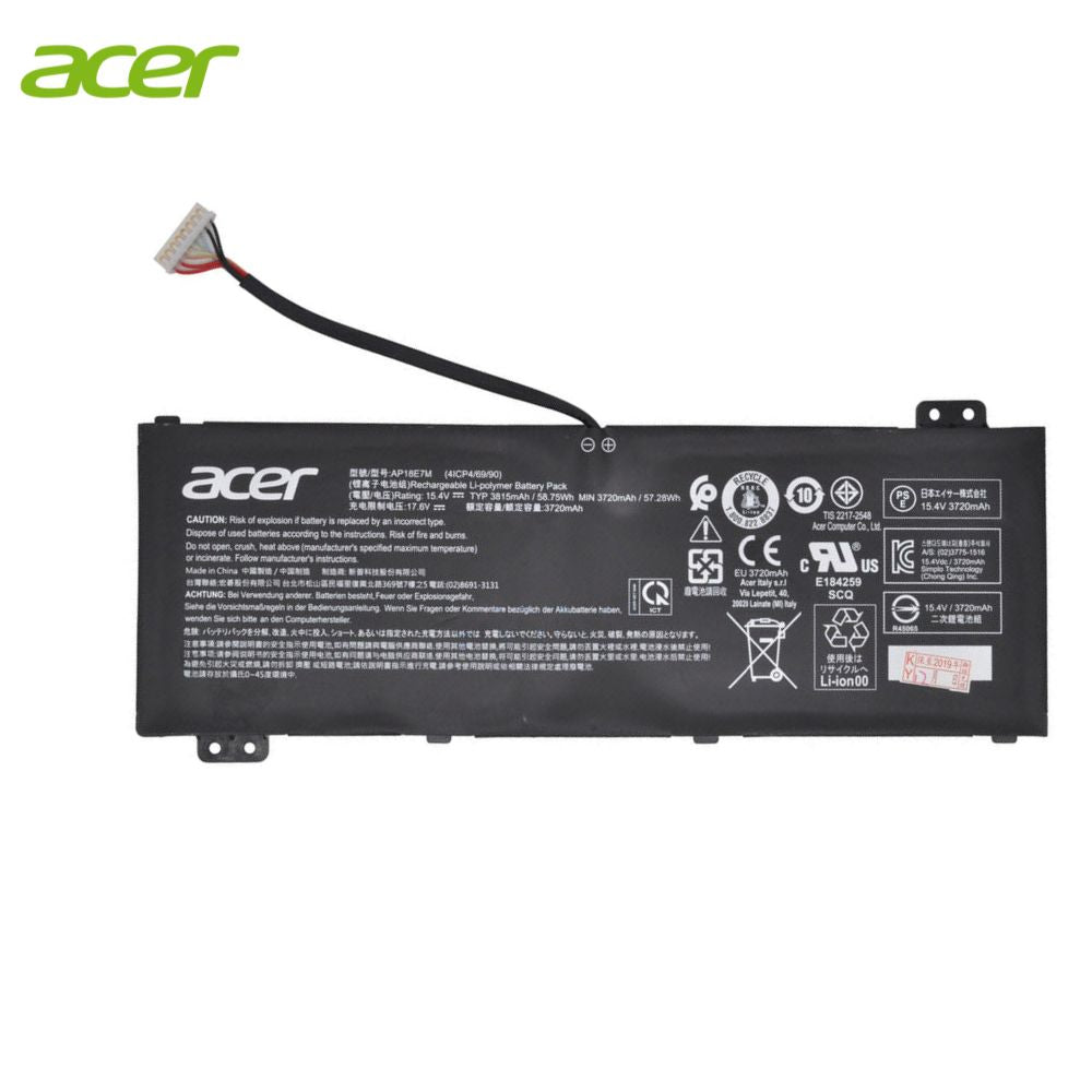 [ORIGINAL] Acer Aspire 7 A715-74G Laptop Battery - 15.4V AP18E7M