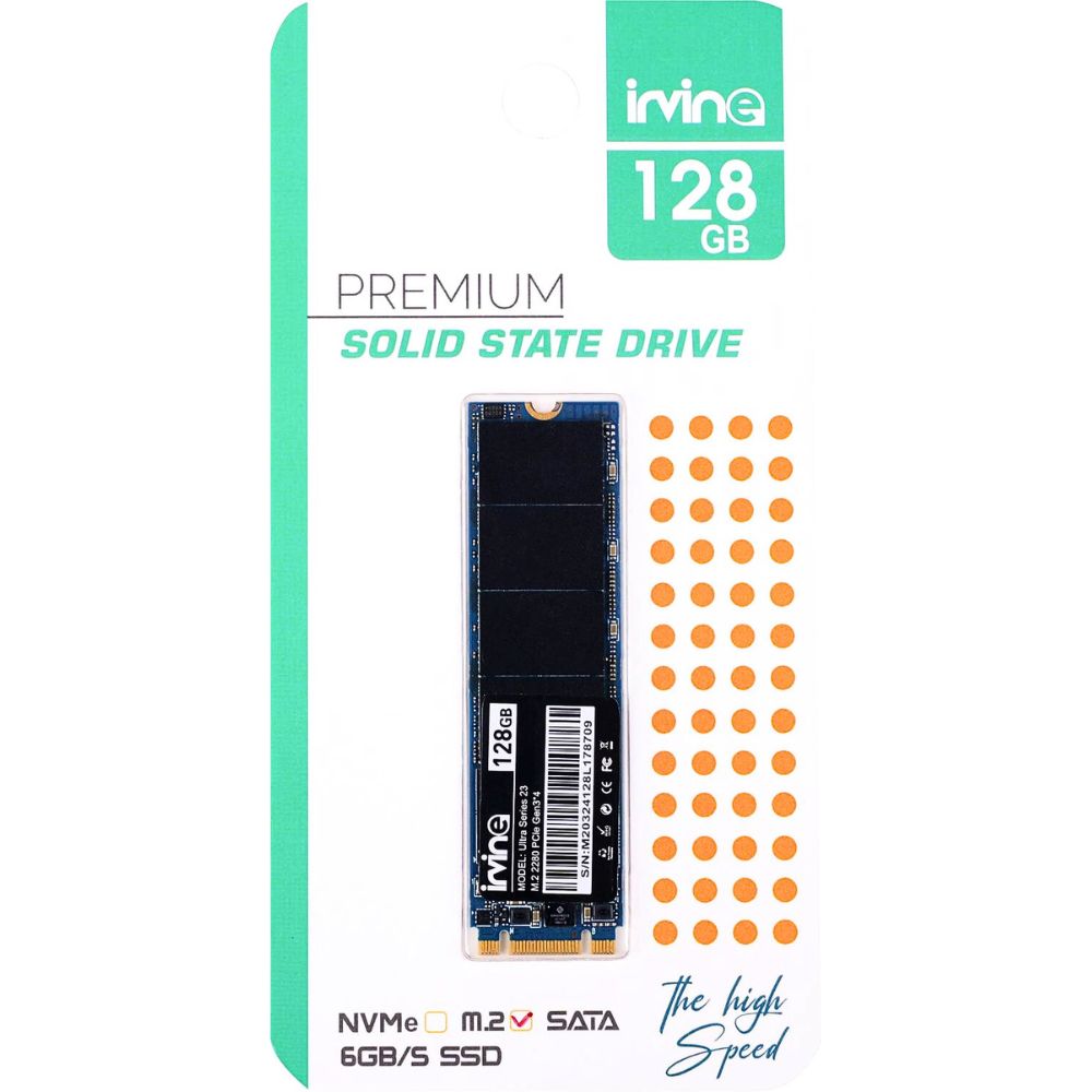 Irvine 128GB M.2 SSD Internal Solid State Drive