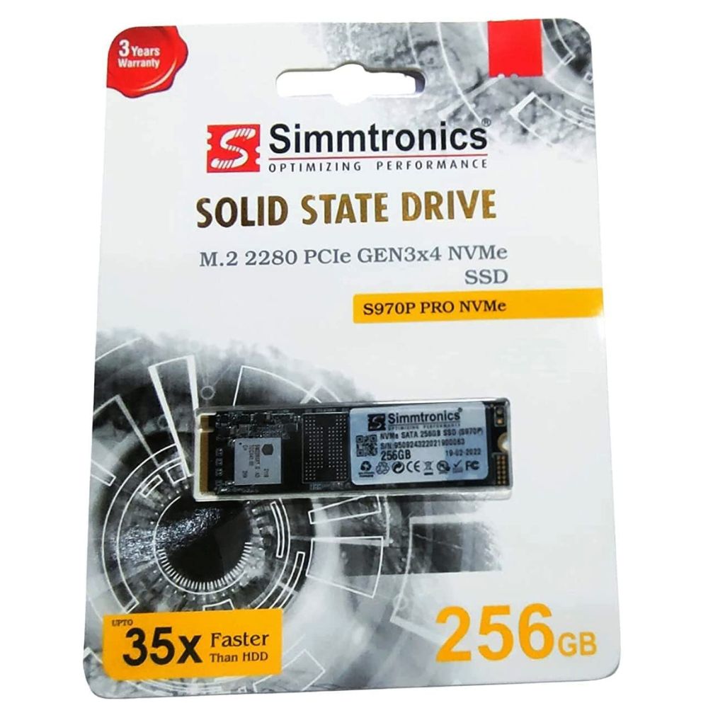 Simmtronics 256GB NVMe SSD Internal Solid State Drive