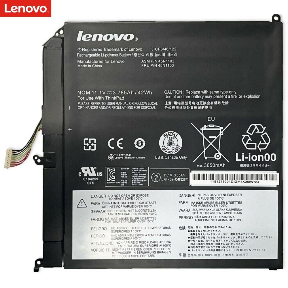 [ORIGINAL] Lenovo Tablet X1 Helix Laptop Battery - 45N1102