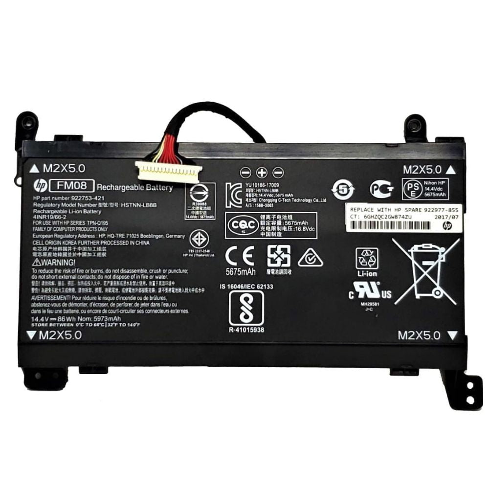 Hp Omen 17-AN019NL Laptop Battery [ORIGINAL] - FM08 86Wh
