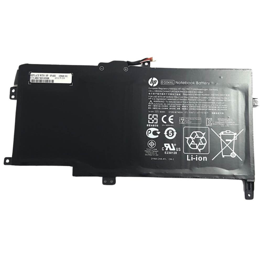 Hp Envy Sleekbook 6 Laptop Battery [ORIGINAL] - EG04XL 14.8V 60Wh