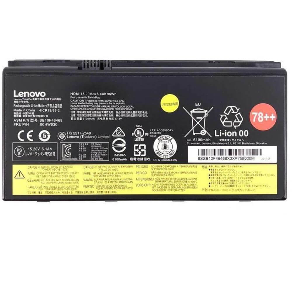 Lenovo ThinkPad P70 Laptop Battery [ORIGINAL] - 00HW030 15V