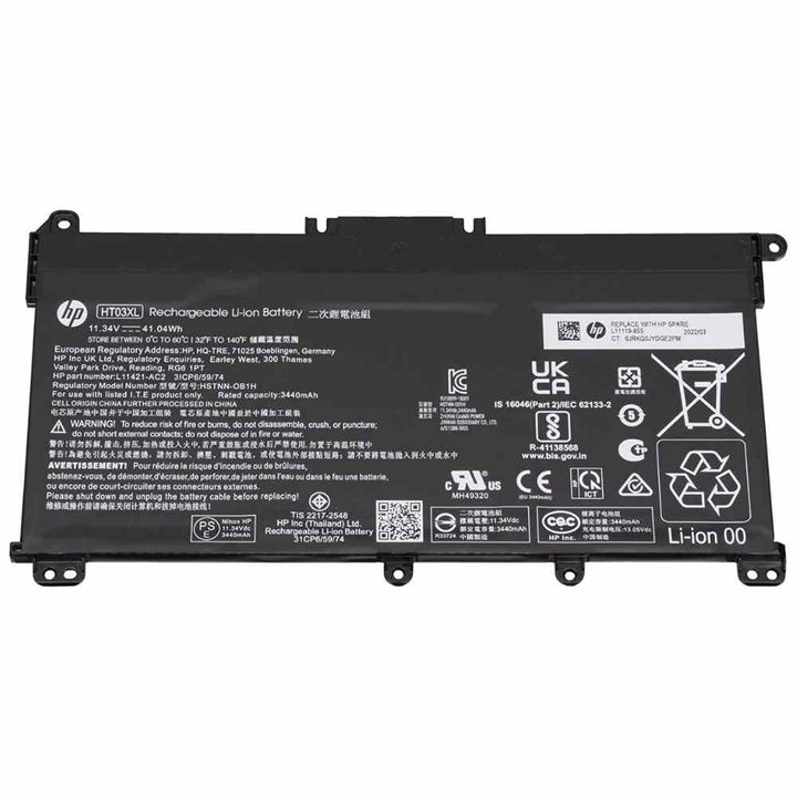 Buy [Original] Hp Pavilion 15-CC129TX Laptop Battery - 3 Cell 41.7Wh 1